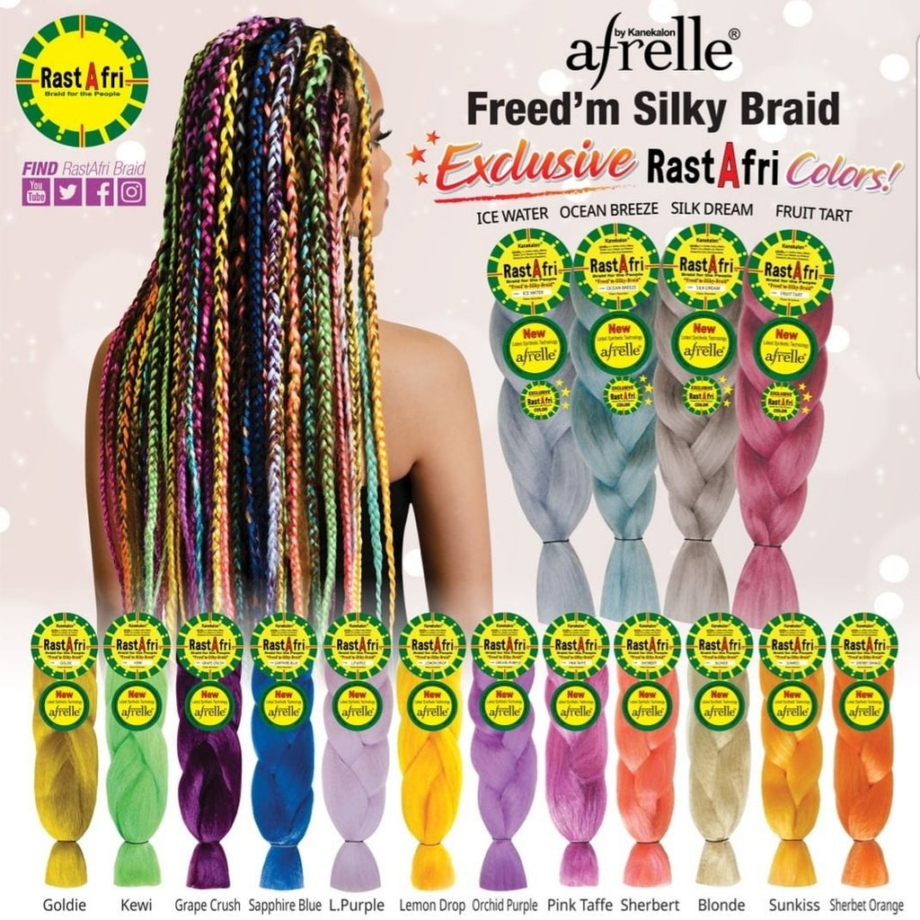RastAfri Freed'm Silky Braid Afrelle 100% Kanekalon – Curly Gurl Luv ...